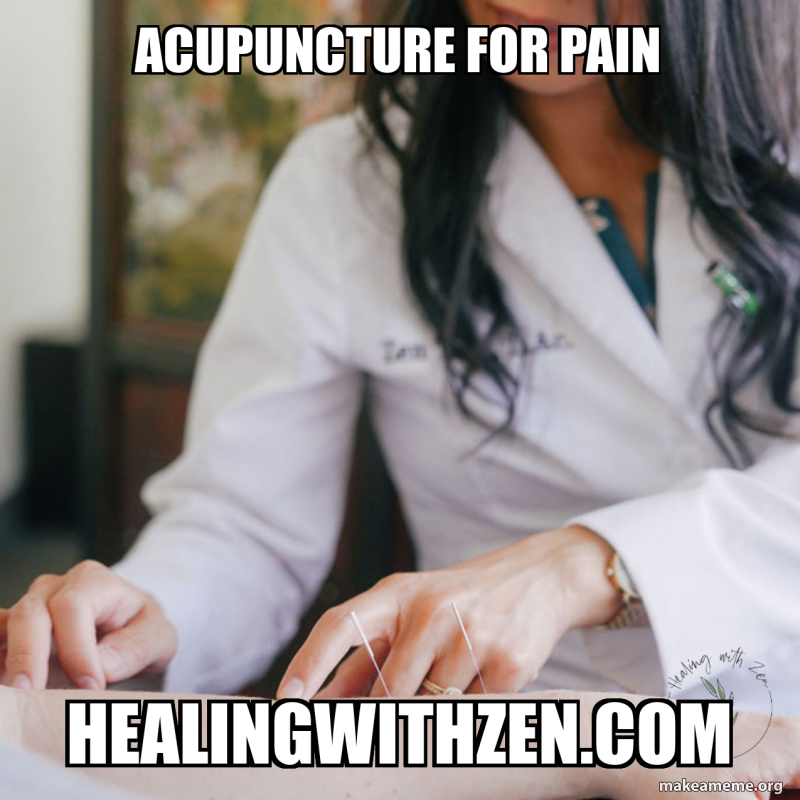Acupuncture for Pain healingwithzen.com Meme Generator