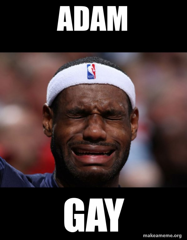 adam gay - Lebron Crying Meme Generator