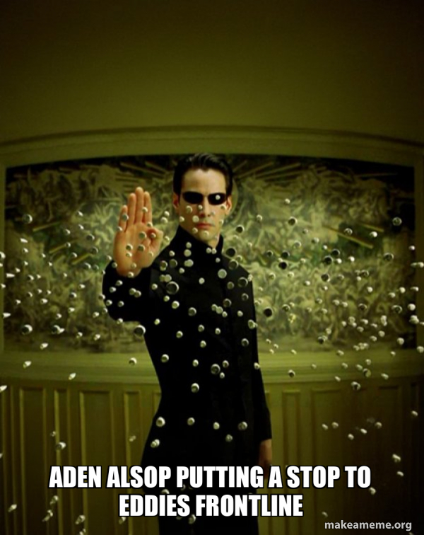 aden alsop putting a stop to eddies frontline - Neo Stopping Bullets ...