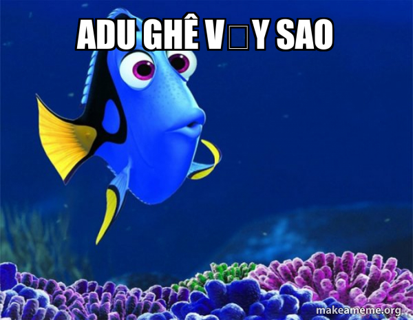 Adu ghê vậy sao - Dory from Nemo (5 second memory) Meme Generator