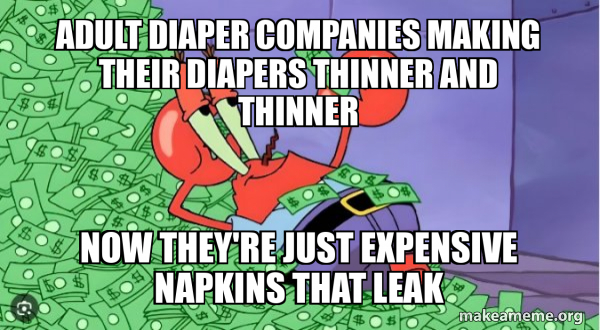 Adult diaper companies making their diapers thinner and thinner Now ...