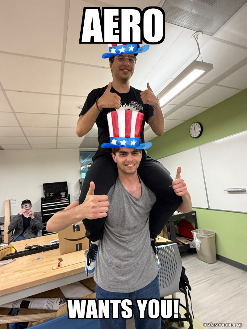 Aero Wants you! Meme Generator