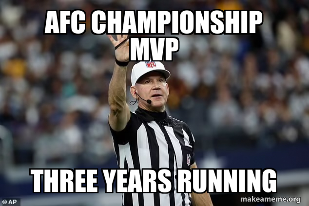Afc championship mvp Three years running Meme Generator