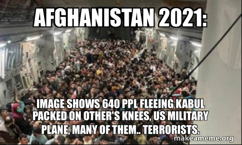 Afghanistan 2021: image shows 640 ppl fleeing Kabul packed on other's ...