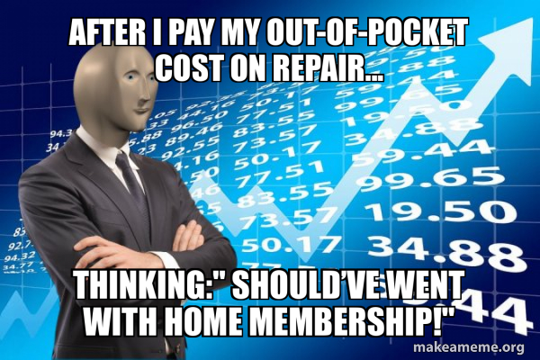 After I Pay my Out-of-pocket cost on repair... Thinking:" should’ve ...