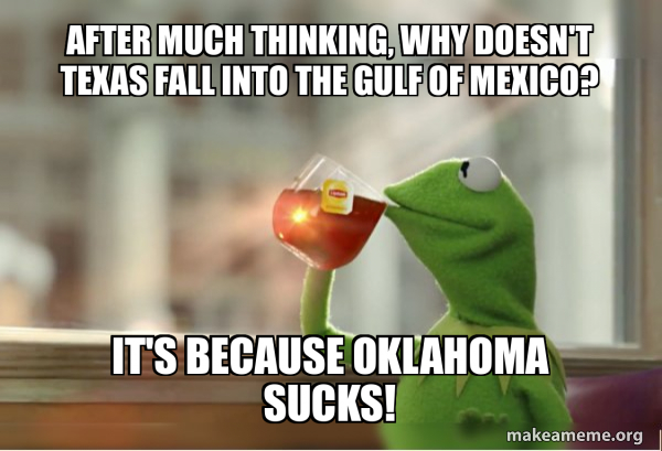 after much thinking, why doesn't texas fall into the gulf of mexico? it ...