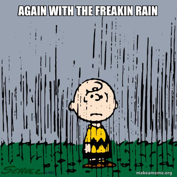 again with the freakin rain Meme Generator