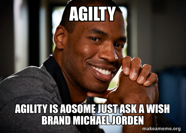 Agilty Agility is aosome just ask a wish brand Michael jorden - Good ...