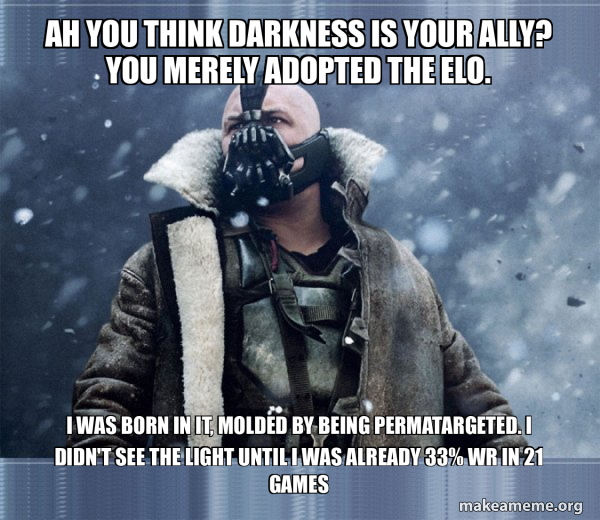 Ah you think darkness is your ally? You merely adopted the ELO. I WAS ...