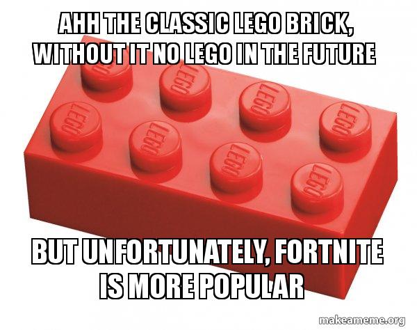 Ahh the Classic Lego Brick, without it no Lego in the Future But ...