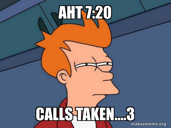aht 7:20 calls taken....3 - Futurama Fry Meme Generator