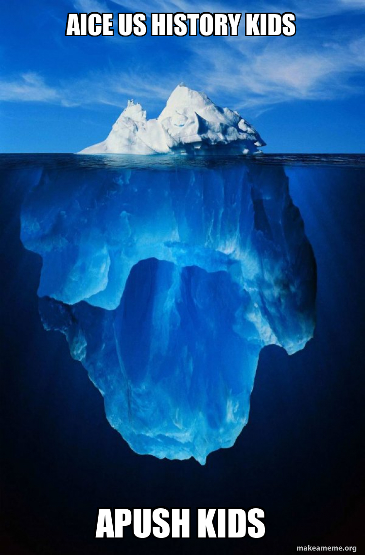 AICE US history Kids APUSH kids - Iceberg Meme Generator