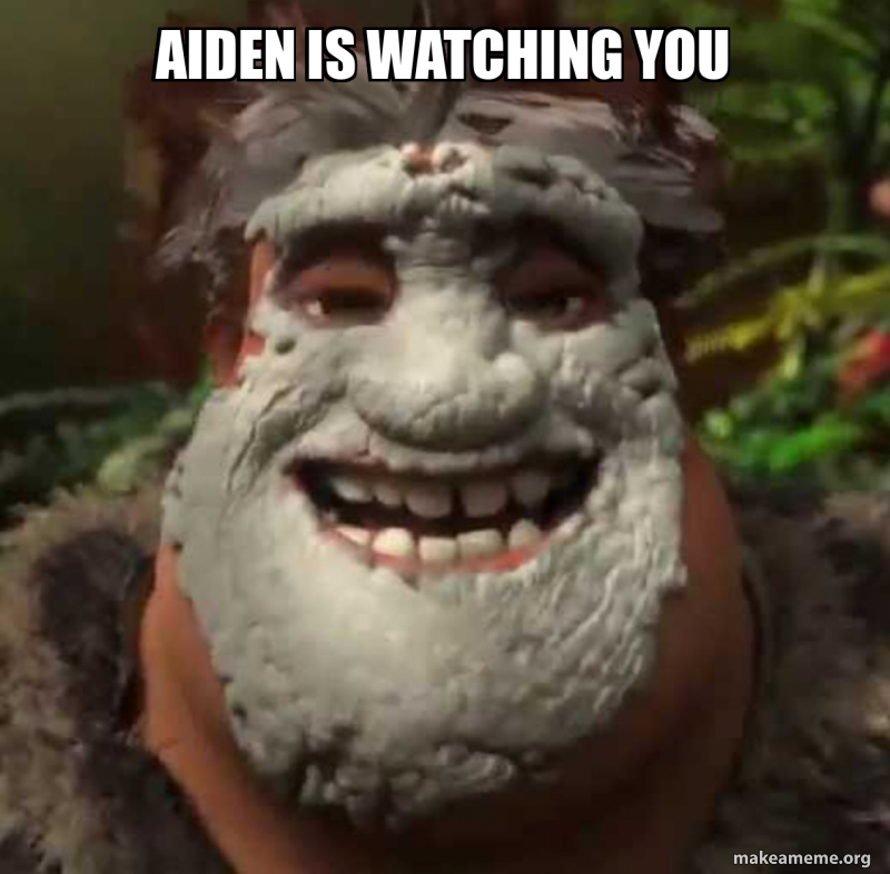 Aiden is watching you Meme Generator