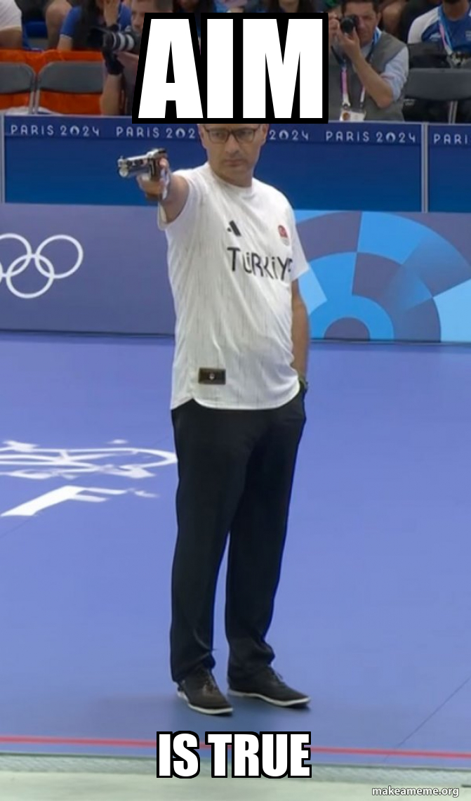 aim is true - Yusuf Dikec Meme Generator