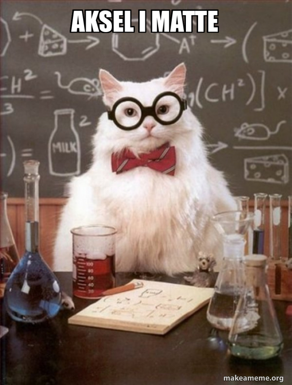 aksel i matte - Chemistry Cat Meme Generator