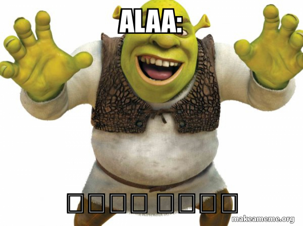 Alaa: عادي ياخي - Shrek Meme Generator
