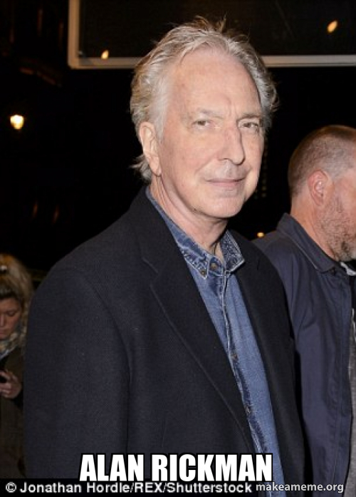 ALAN RICKMAN Meme Generator