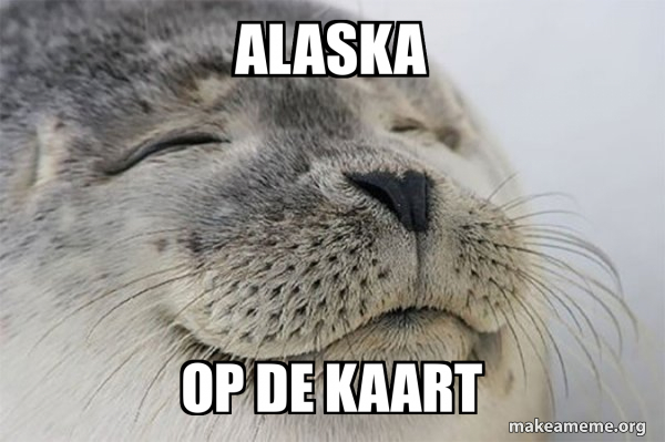 Alaska op de kaart - Satisfied Seal Meme Generator