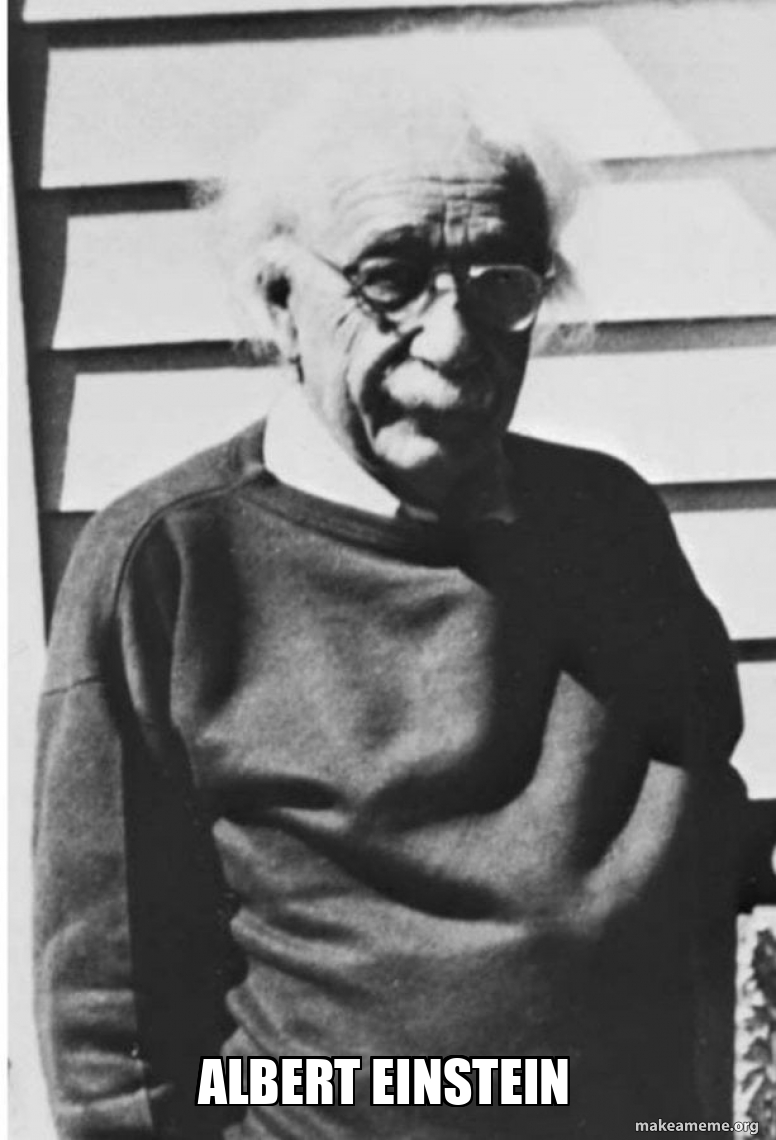 ALBERT EINSTEIN Meme Generator