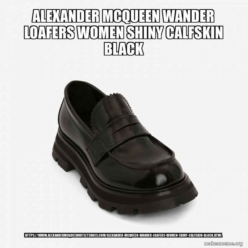 Alexander Mcqueen Wander Loafers Women Shiny Calfskin Black https://www ...