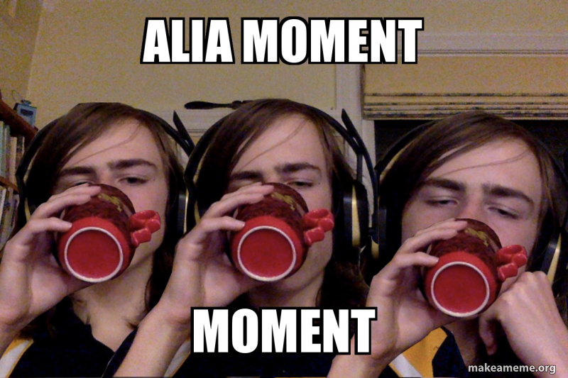 alia moment moment Meme Generator