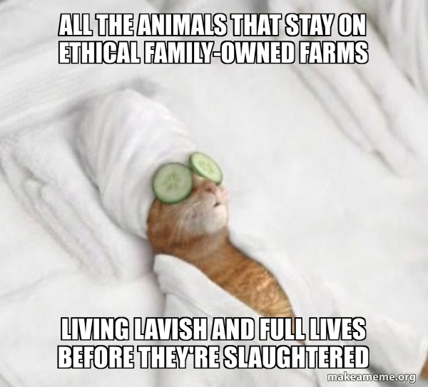 All the animals that stay on ethical family-owned farms living lavish ...