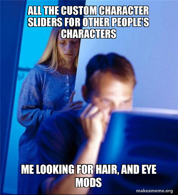 All the custom character sliders for other people's characters Me ...