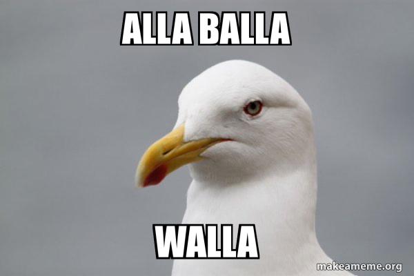 alla balla walla - Stuff That Didn't Happen Seagull Meme Generator