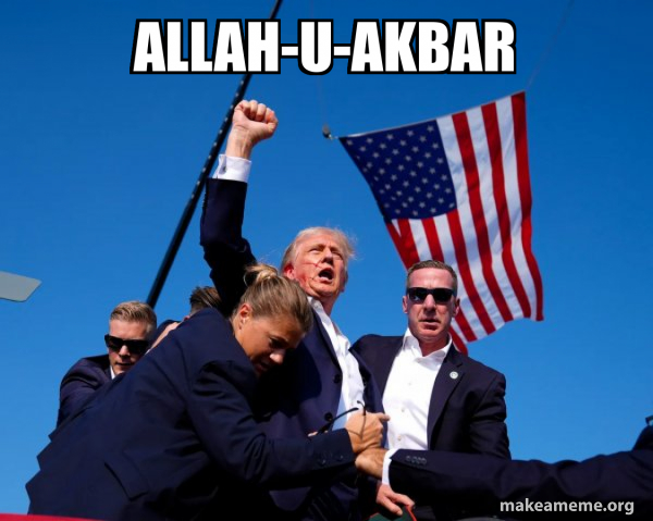ALLAH-U-AKBAR - Trump Fist Meme Generator