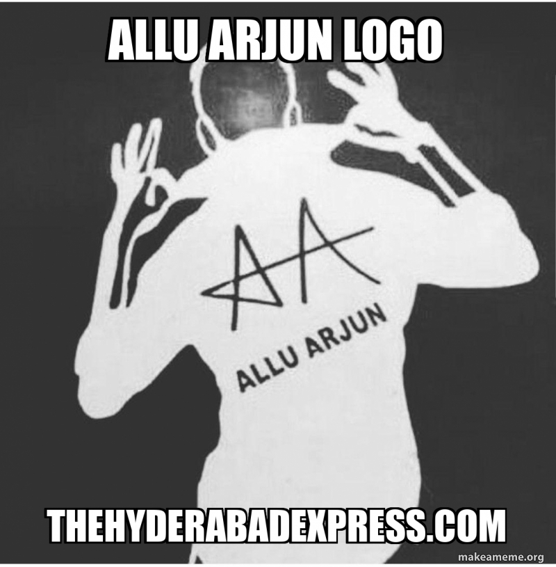 Allu Arjun Logo thehyderabadexpress.com Meme Generator