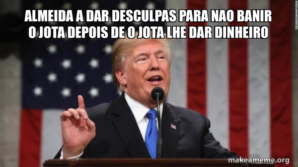 Almeida a dar desculpas para nao banir o jota depois de o jota lhe dar ...