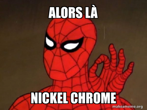Alors là Nickel chrome - Spiderman - Care factor Zero Meme Generator