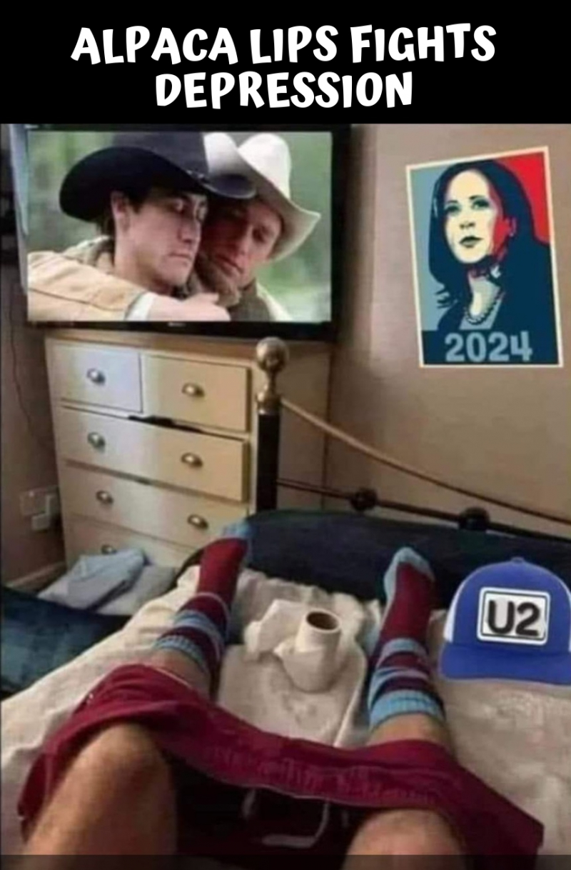 Alpaca lips fights depression Meme Generator