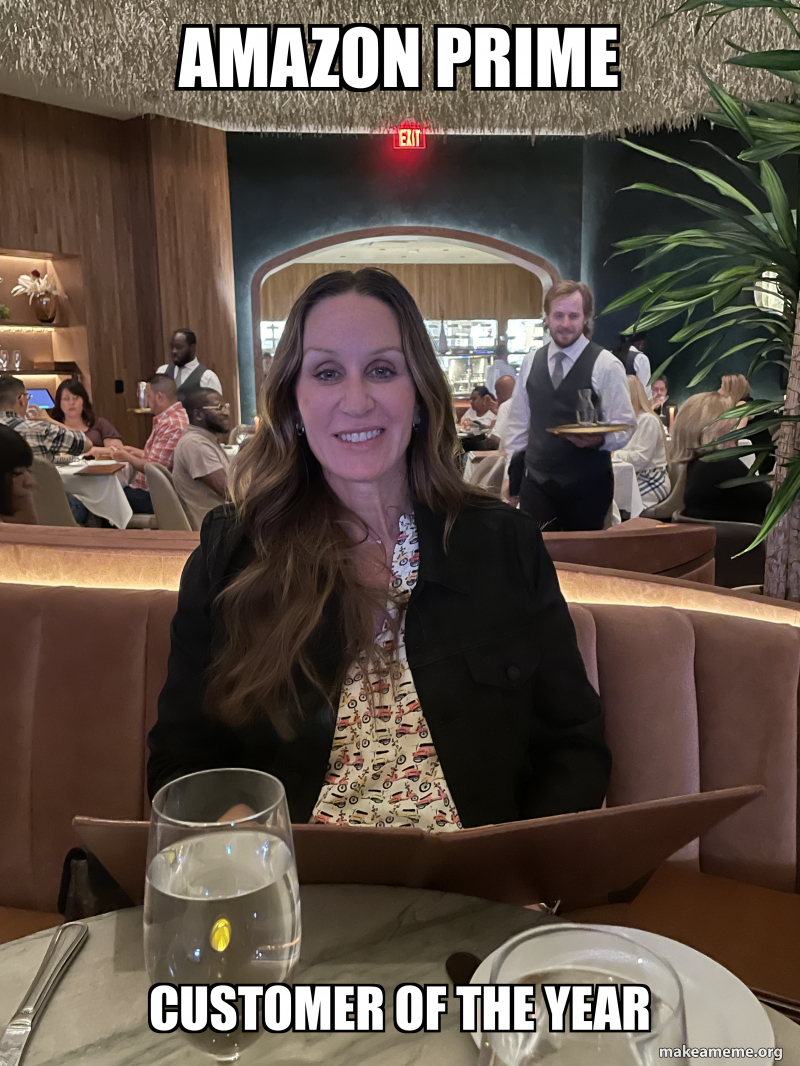 Amazon prime Customer of the year Meme Generator