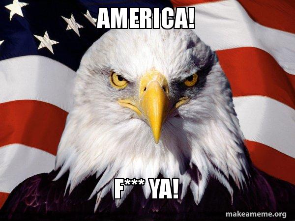 AMERICA! F*** YA! - American Pride Eagle | Make a Meme