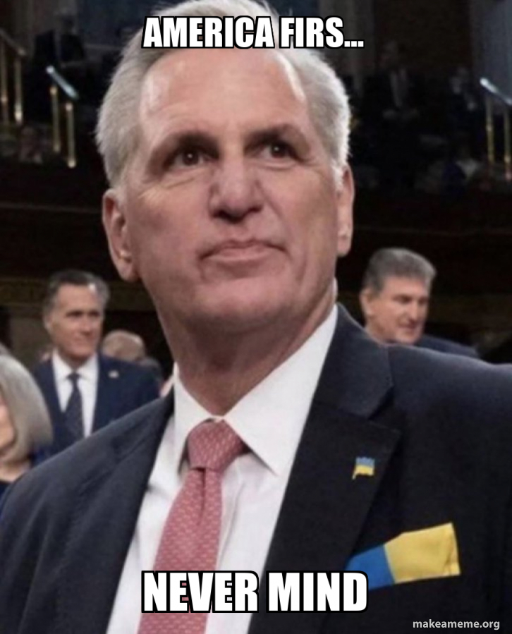 America Firs... Never Mind Meme Generator