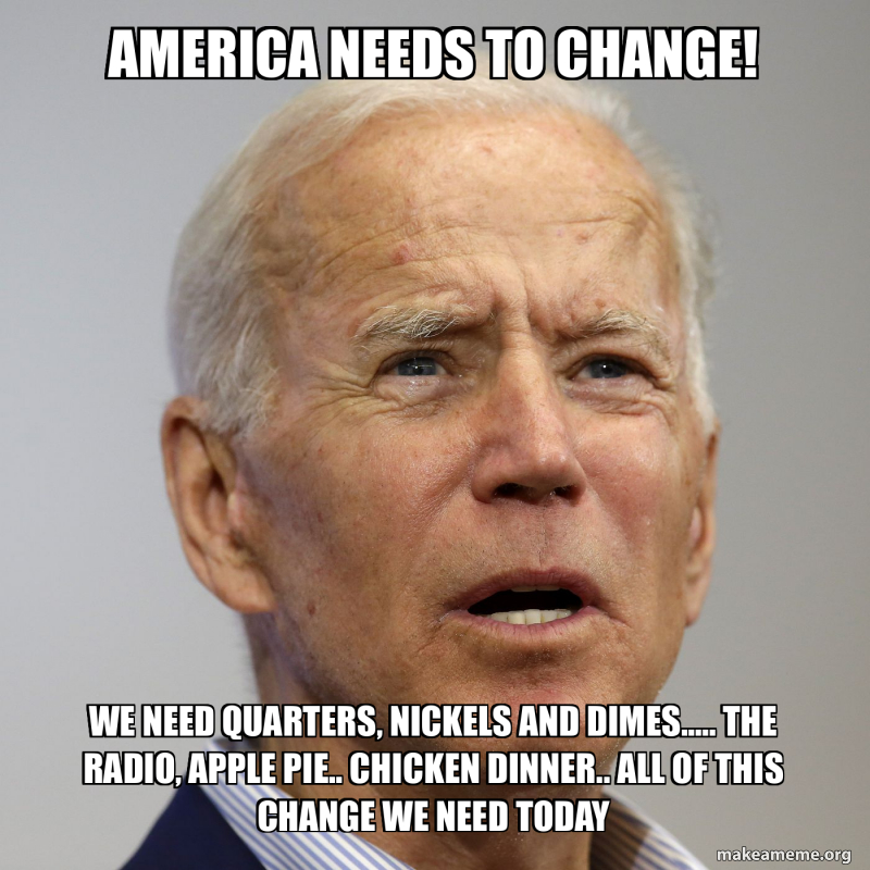 America needs to change! We need quarters, nickels and dimes.…. the ...