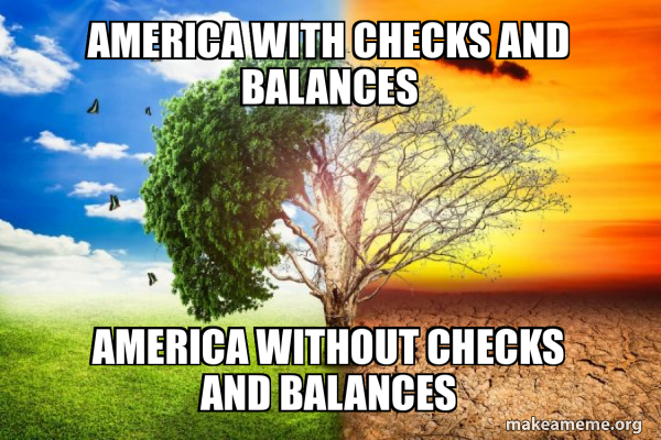 America with checks and balances America without checks and balances ...