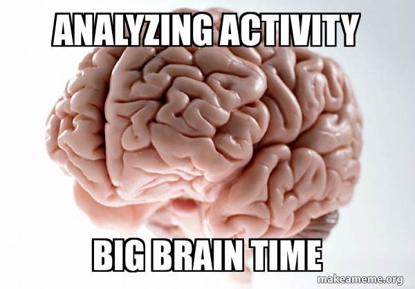 Analyzing Activity Big Brain Time - Scumbag Brain Meme Generator