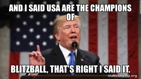 And I said USA are the champions of Blitzball, that's right I said it ...