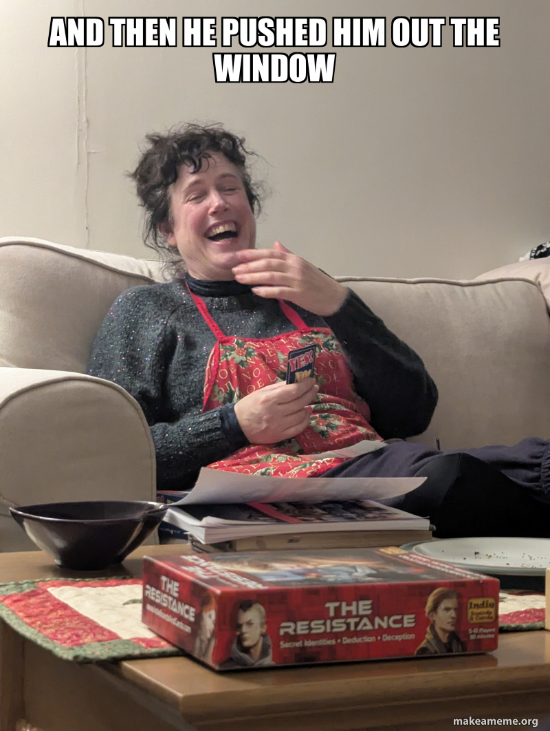 And then he pushed him out the window Meme Generator