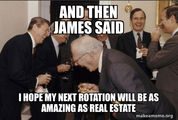 and then James said i hope my next rotation will be as amazing as real ...