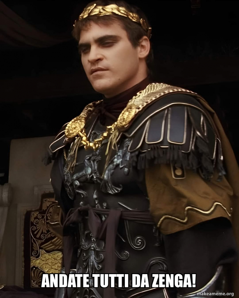 Andate tutti da ZENGA! Meme Generator
