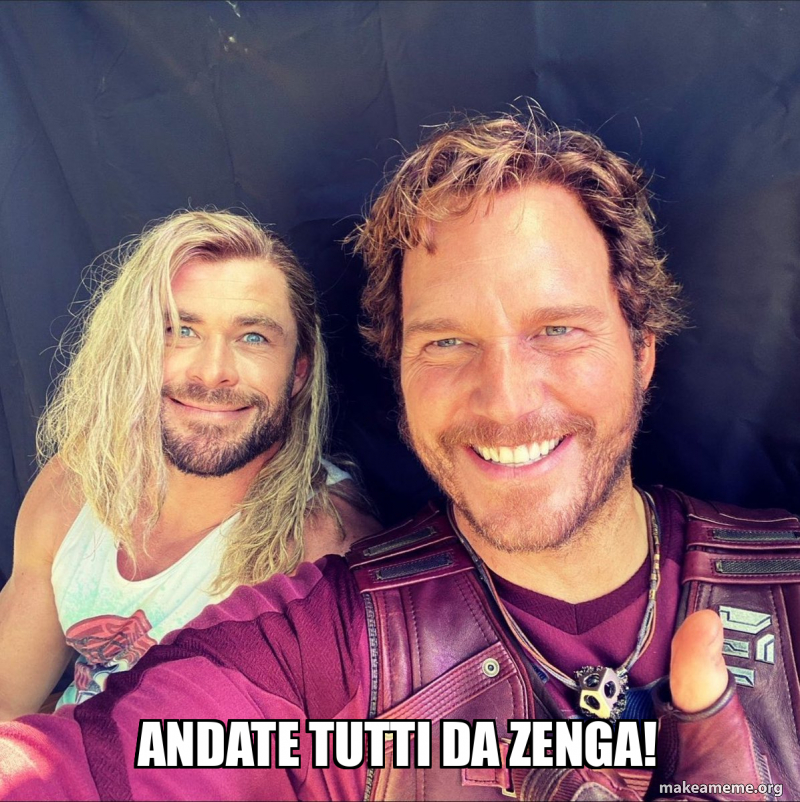 Andate tutti da zenga! Meme Generator