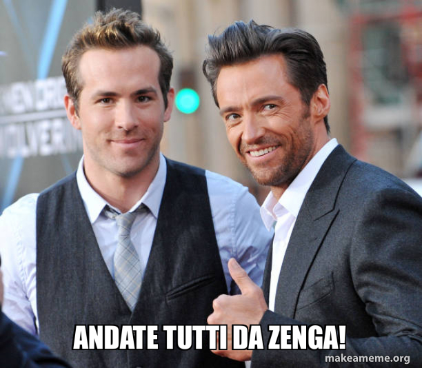 Andate tutti da ZENGA! Meme Generator