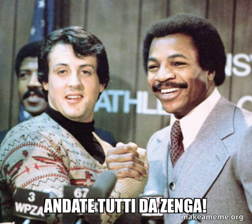 Andate tutti da ZENGA! Meme Generator