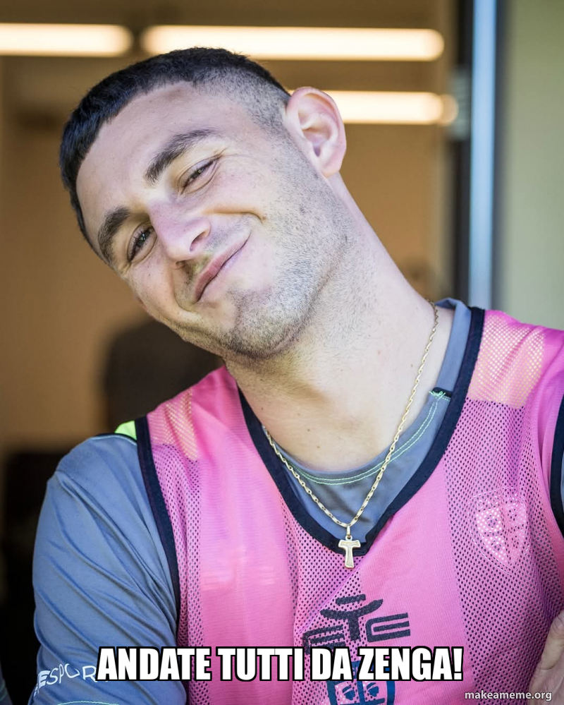 Andate tutti da zenga! Meme Generator