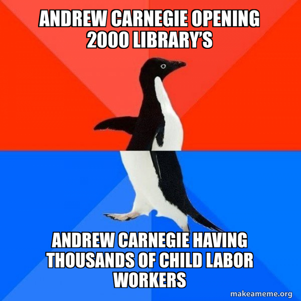 Andrew Carnegie opening 2000 library’s Andrew Carnegie having thousands ...