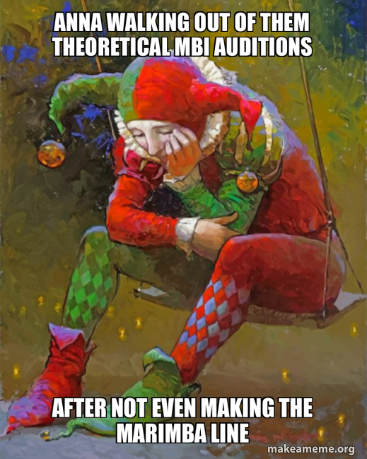 anna walking out of them theoretical mbi auditions after not even ...