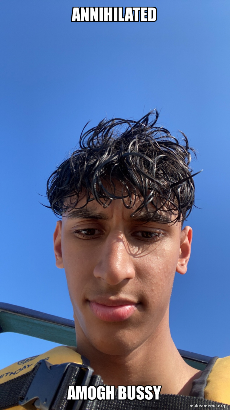Annihilated Amogh Bussy Meme Generator